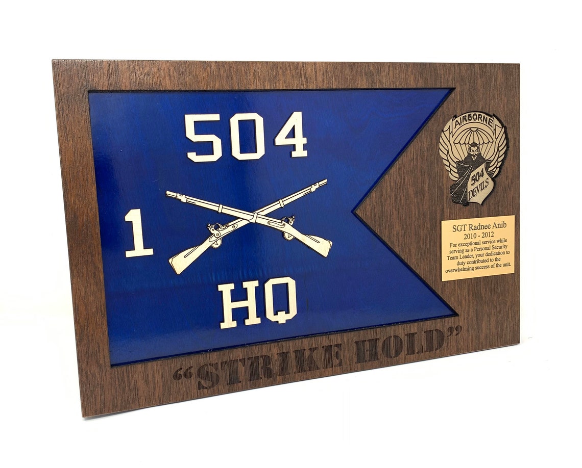 Infantry Replica Guidon Plaque | Etsy