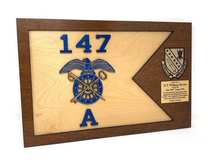 Quartermaster Corps Replica Guidon Plaque - Etsy
