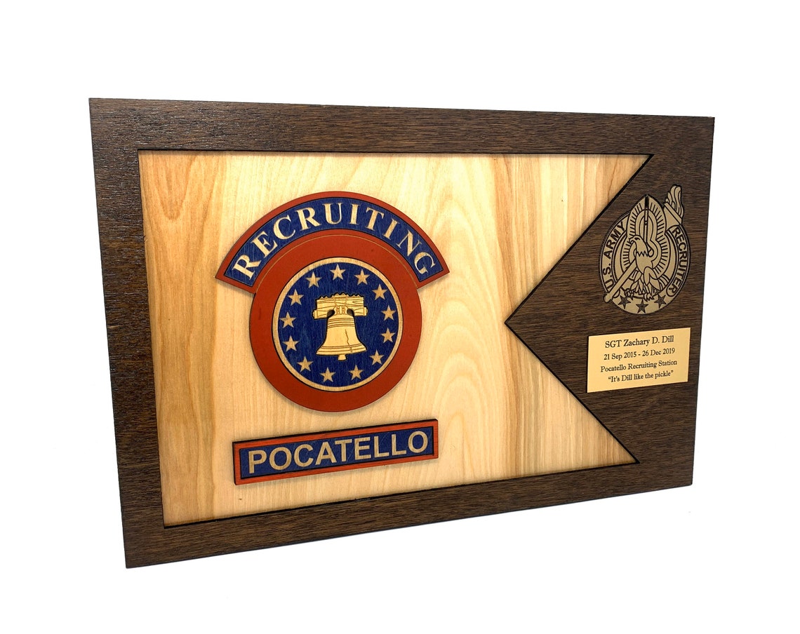 Army Recruiting Replica Guidon Plaque | Etsy