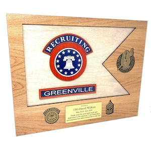 Army Recruiting Replica Guidon Plaque | Etsy