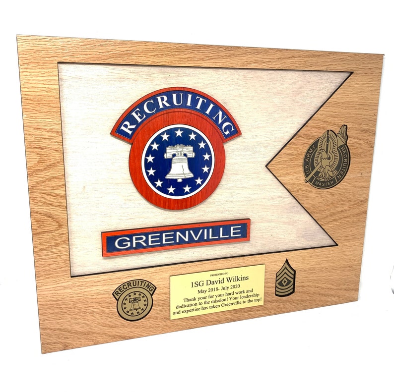 Army Recruiting Replica Guidon Plaque | Etsy