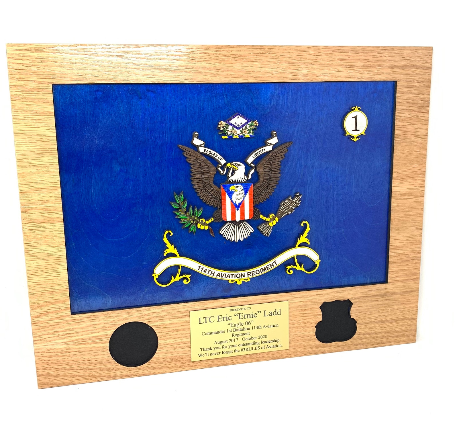 Battalion Colors Replica Plaque - Etsy
