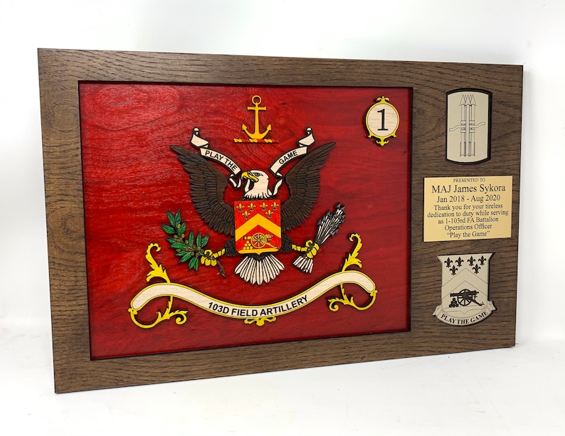 Battalion Colors Replica Plaque - Etsy