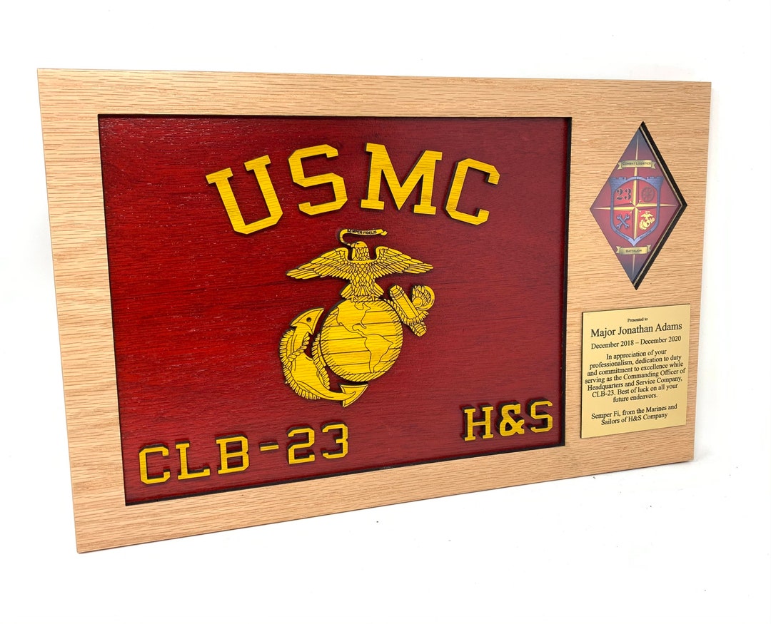 USMC Replica Guidon Plaque - Etsy 日本