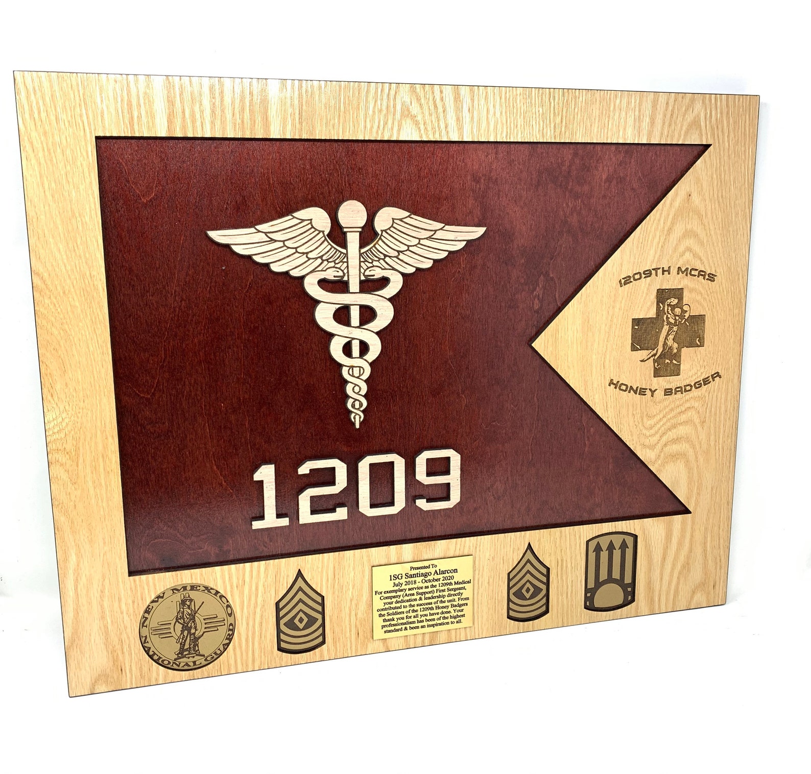 Army Medical Replica Guidon Plaque - Etsy