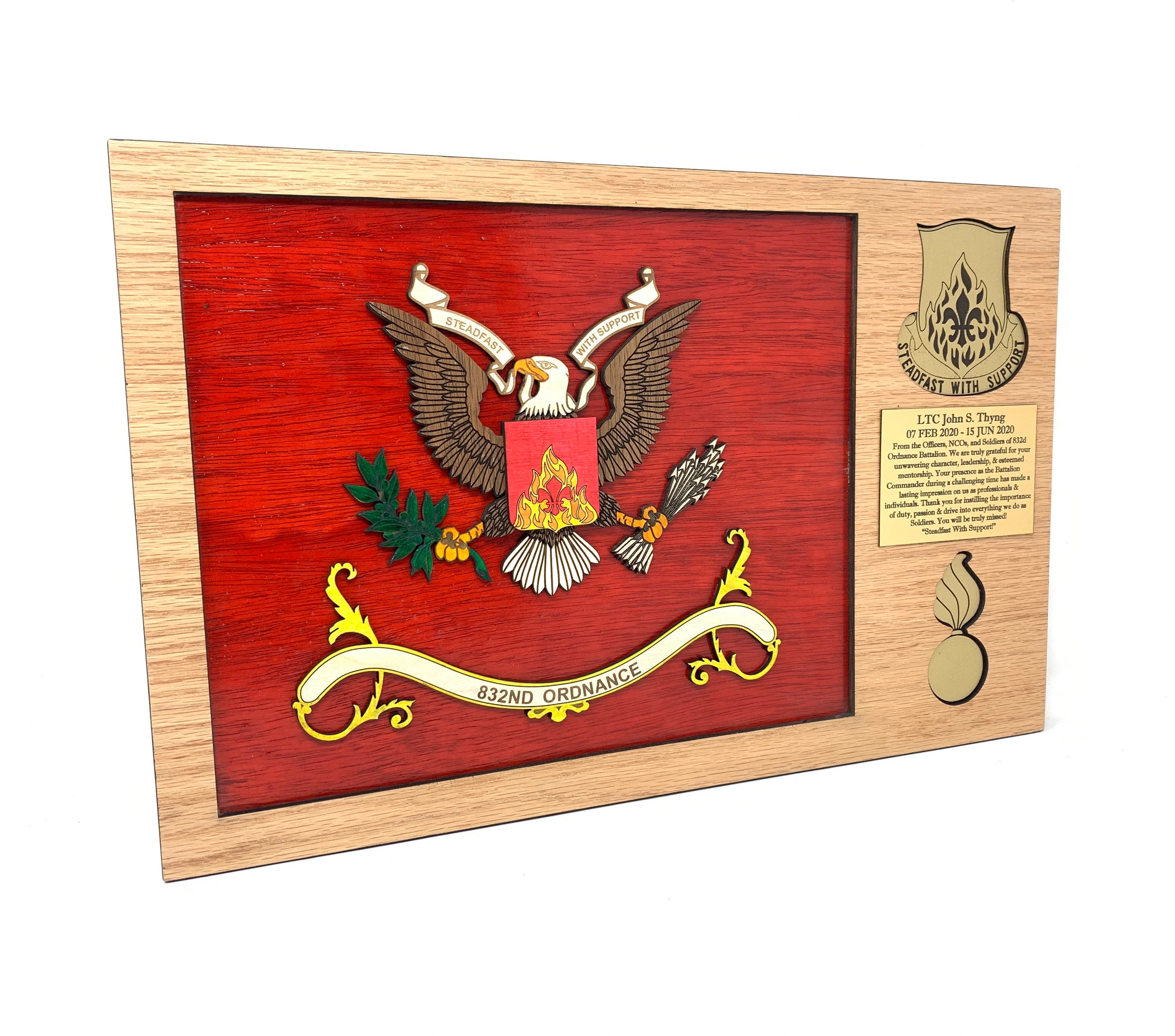 Battalion Colors Replica Plaque - Etsy