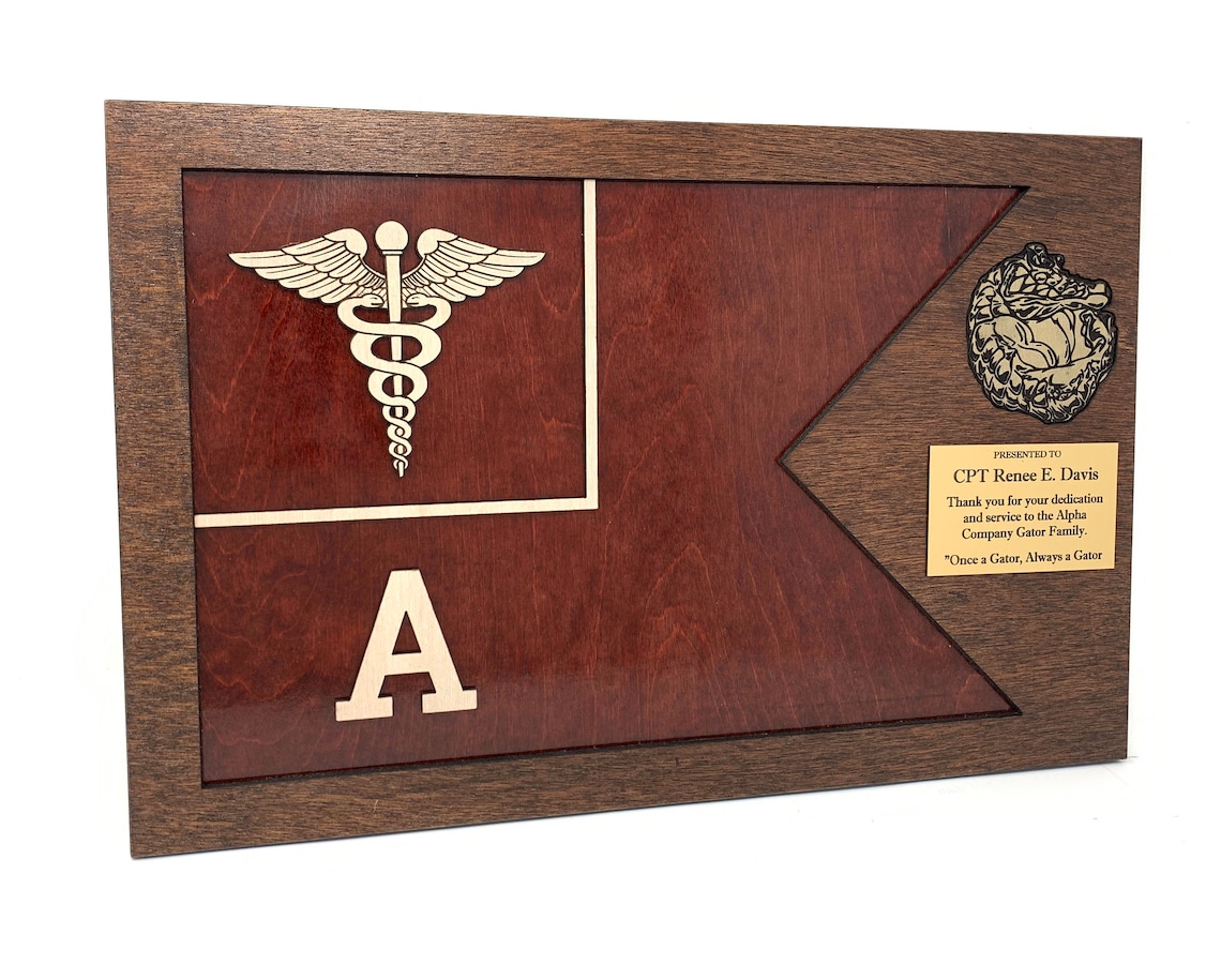 Army Medical Replica Guidon Plaque | Etsy