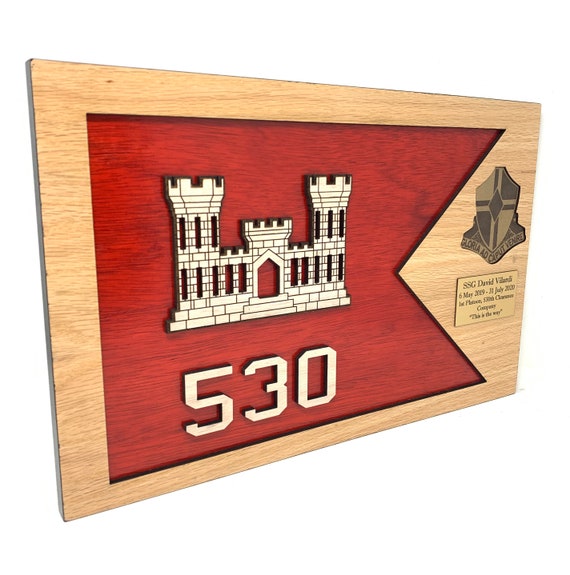 Engineer Company Guidon Plaque - Etsy