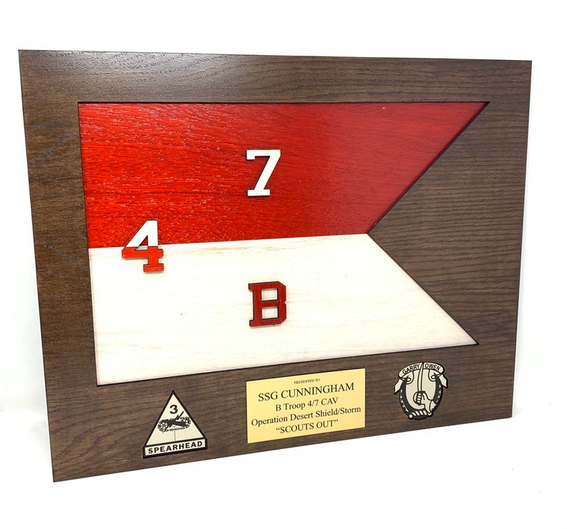 Cavalry Replica Guidon Plaque - Etsy