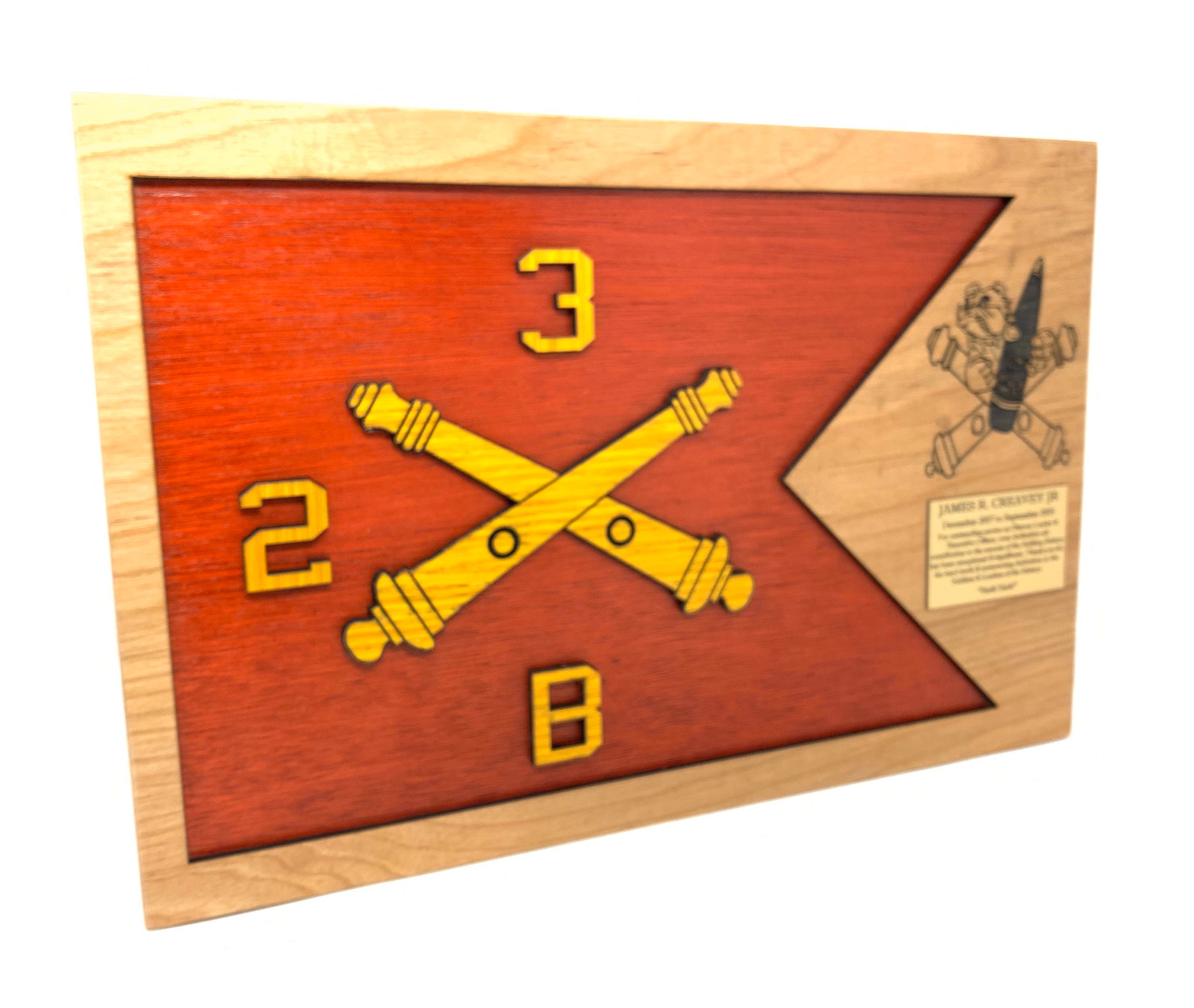 Field Artillery Replica Guidon Plaque | Etsy