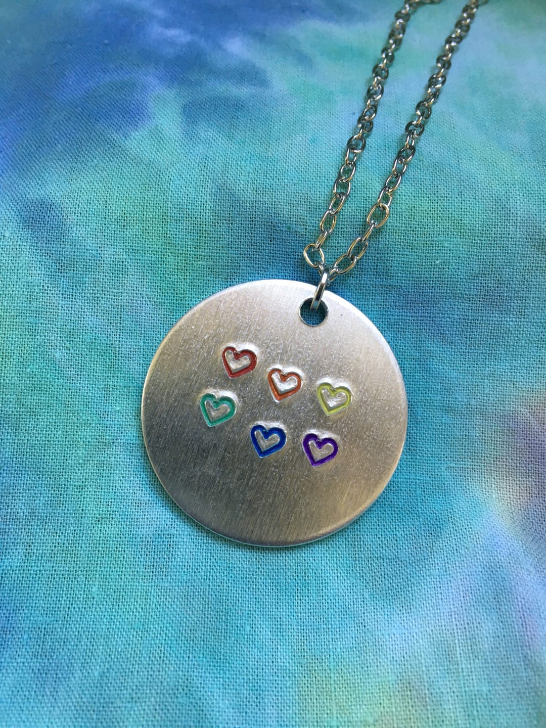 Pride Flag Heart Necklace Gay Pride Necklace LGBT Necklace LGBT Jewelry ...