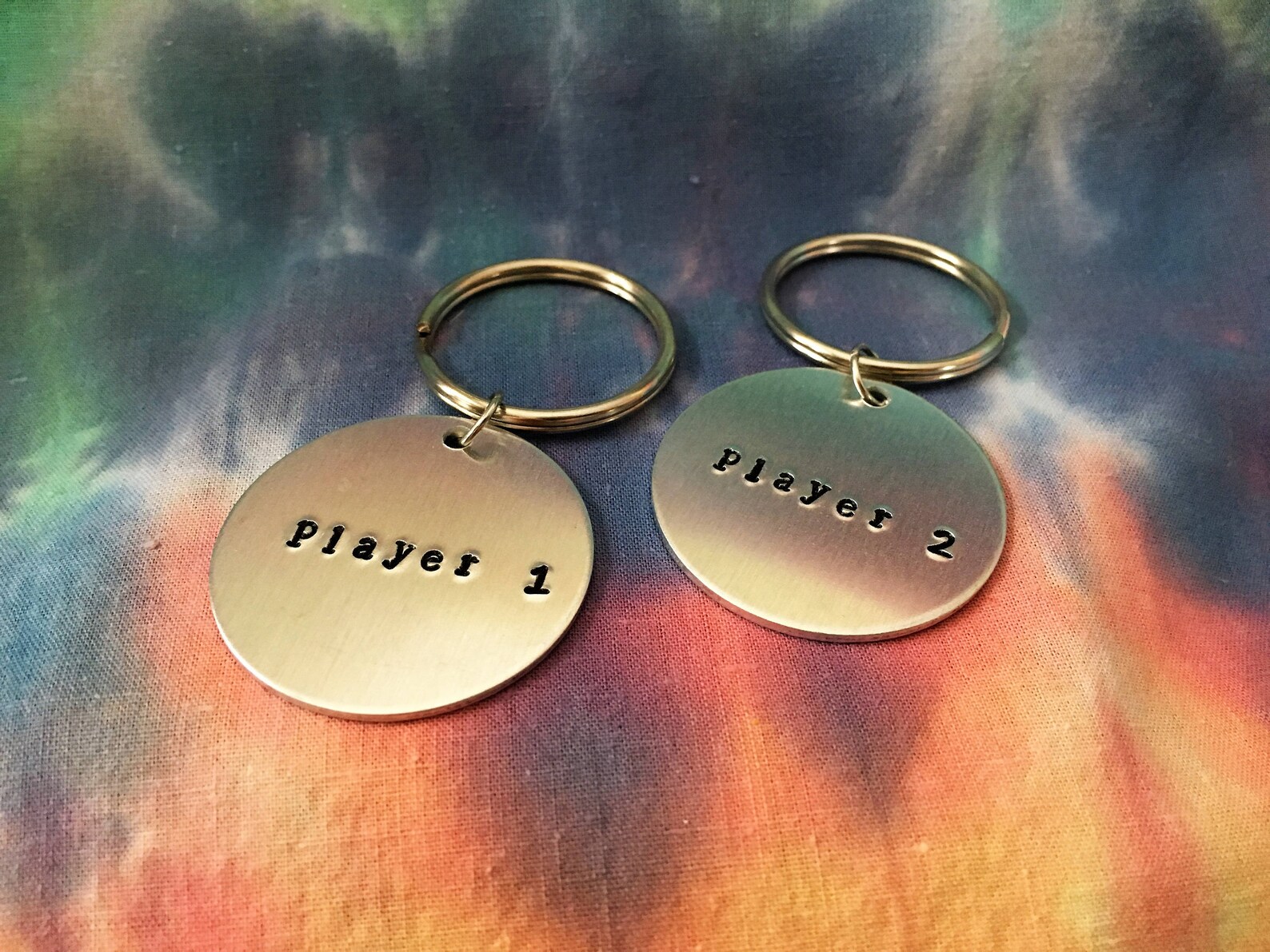 Player 1 and Player 2 Keychain Set Gamer Couple Gaming | Etsy