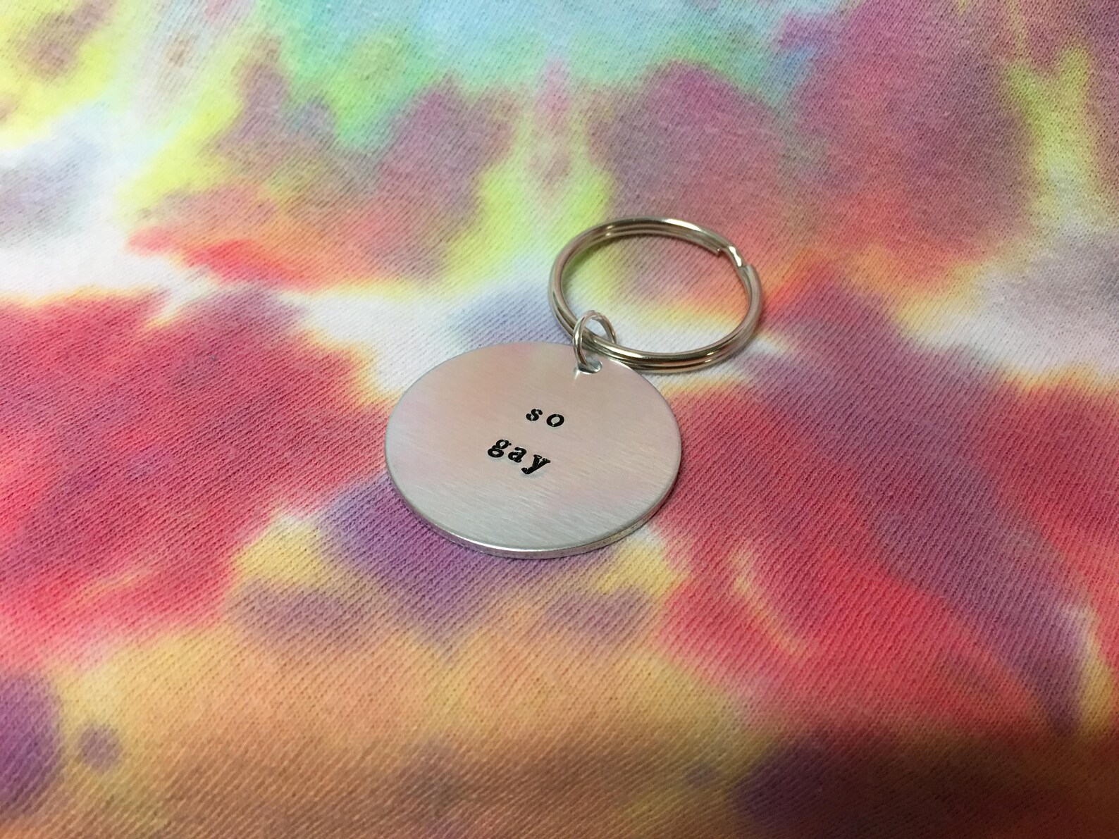 So Gay Keychain So Gay Lgbt Keychain Lgbt Jewelry Gay Etsy