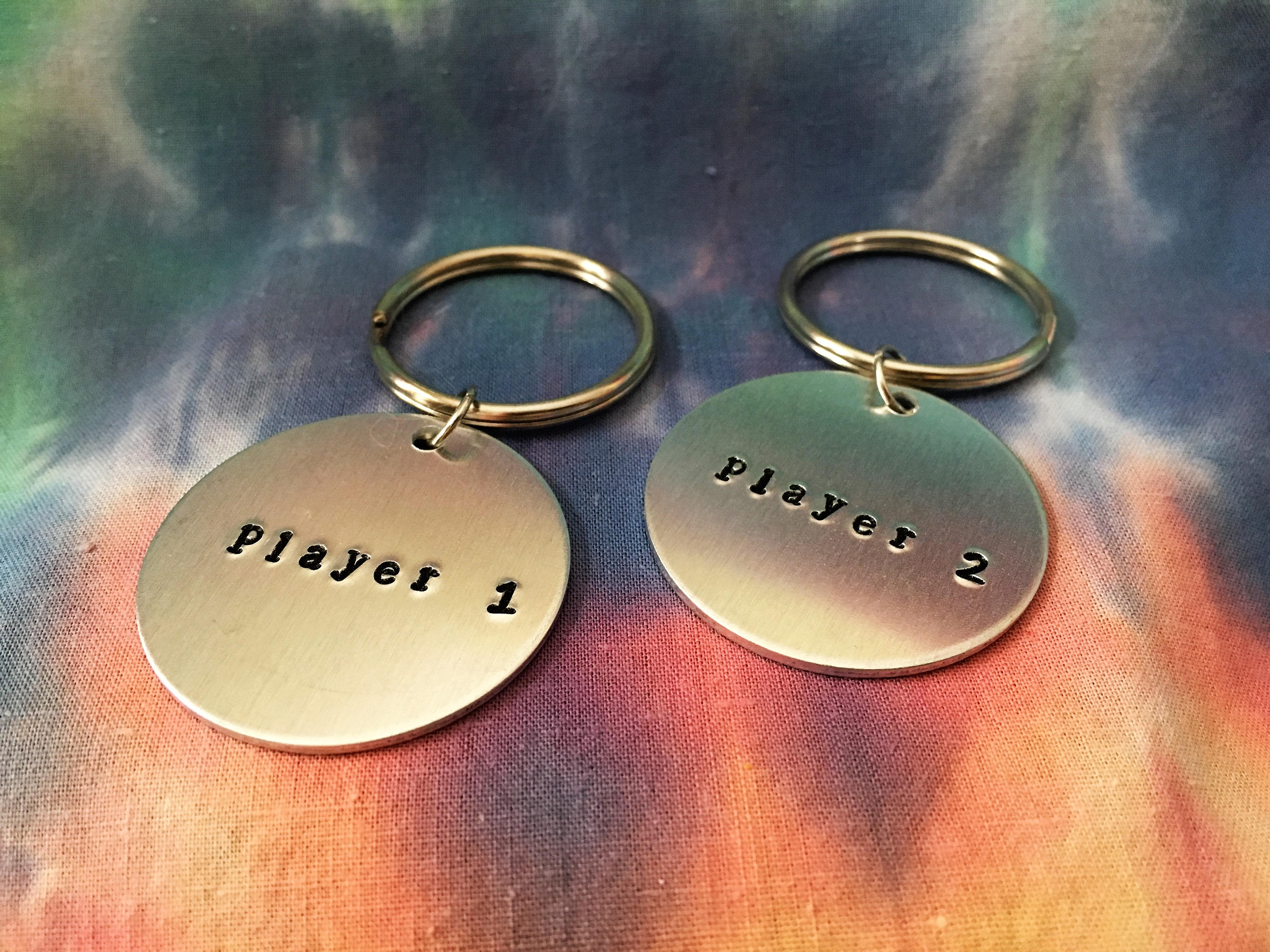 Player 1 and Player 2 Keychain Set Gamer Couple Gaming | Etsy