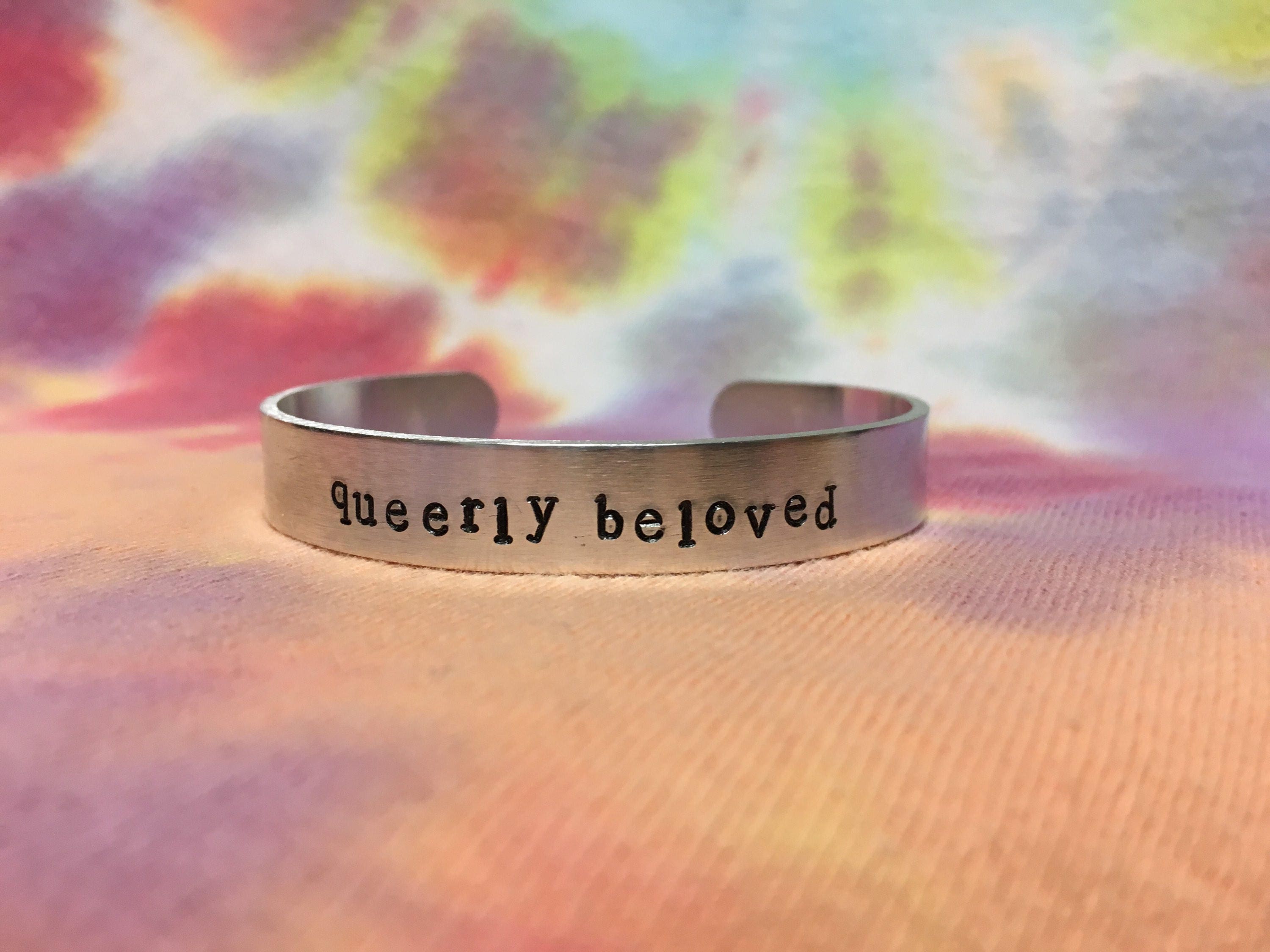 Queerly Beloved Queer Bracelet LGBT Valentine Pride - Etsy
