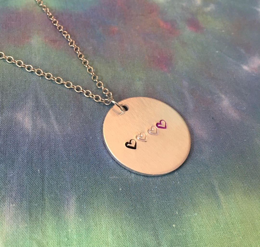 Asexual Pride Necklace Asexual Necklace Ace Necklace Pride Flag ...