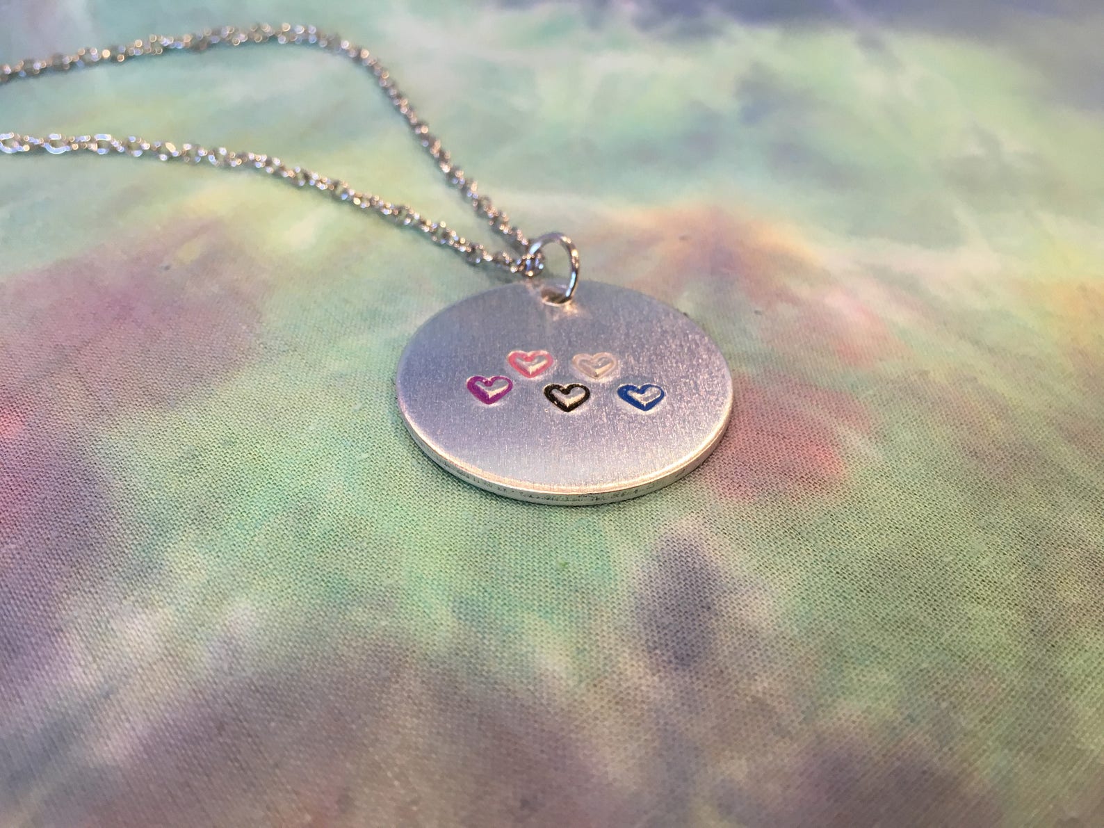Genderfluid Pride Necklace Genderfluid Necklace - Etsy