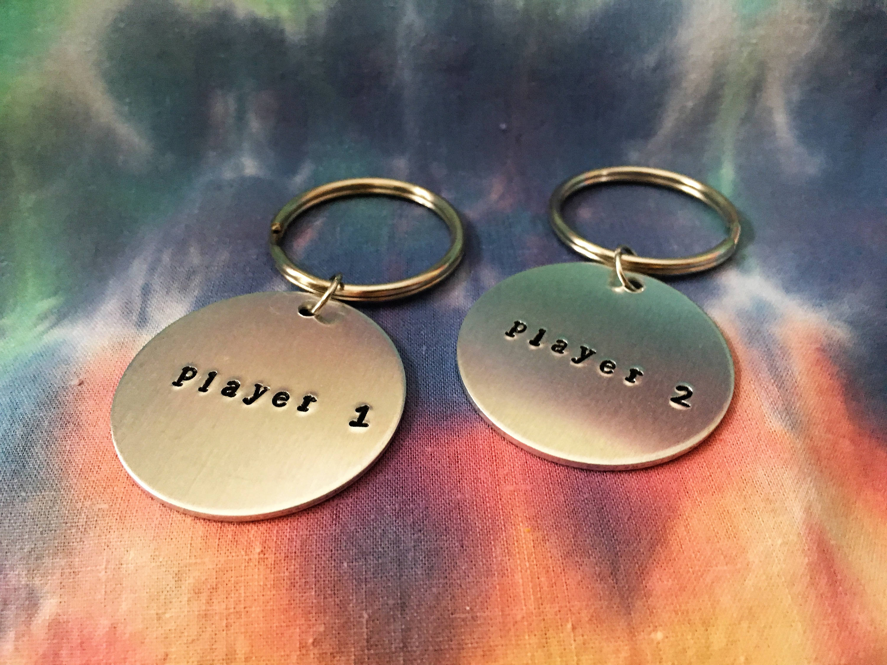 Player 1 and Player 2 Keychain Set Gamer Couple Gaming | Etsy