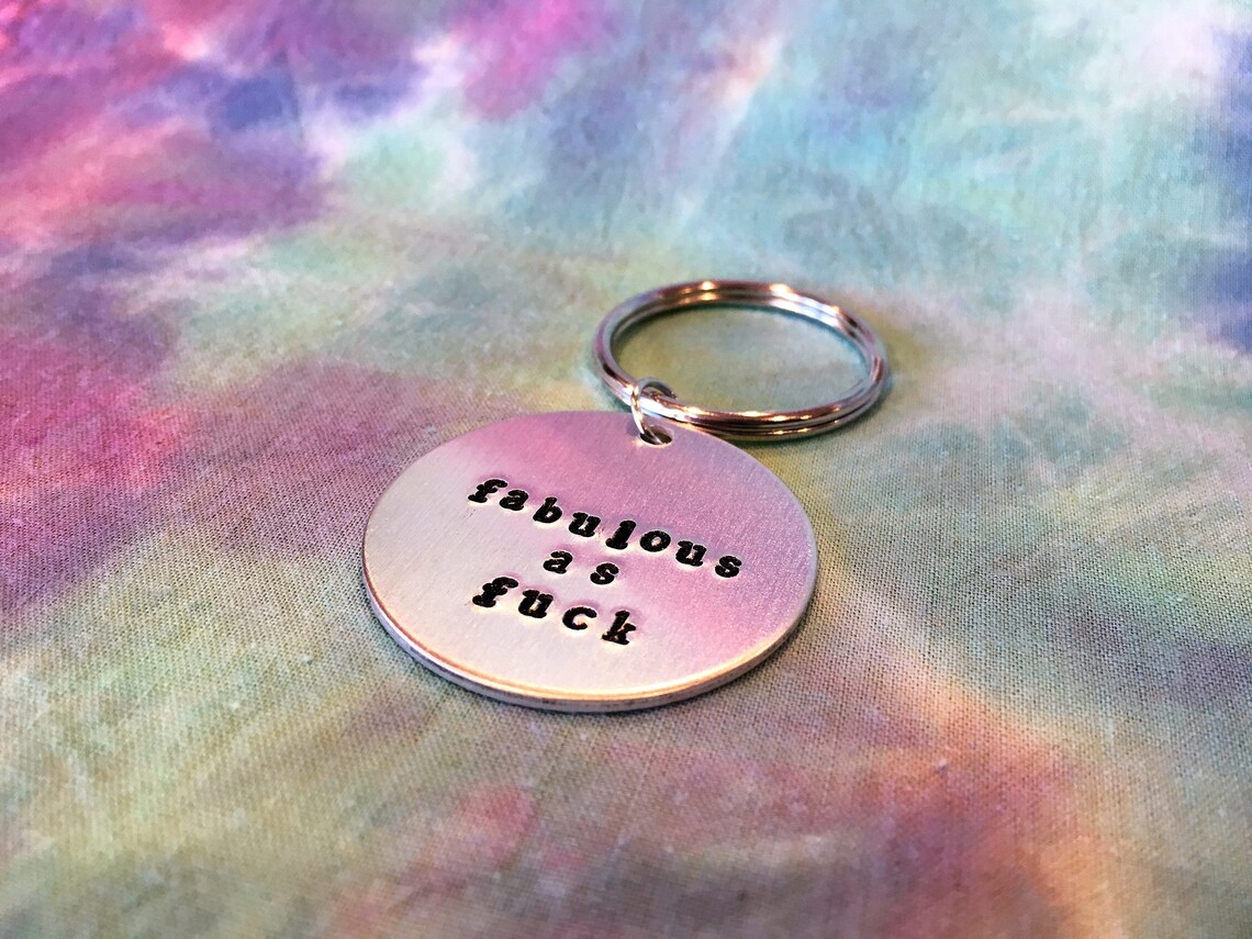 Fabulous as F%k Keychain Fabulous AF Keychain Mature - Etsy