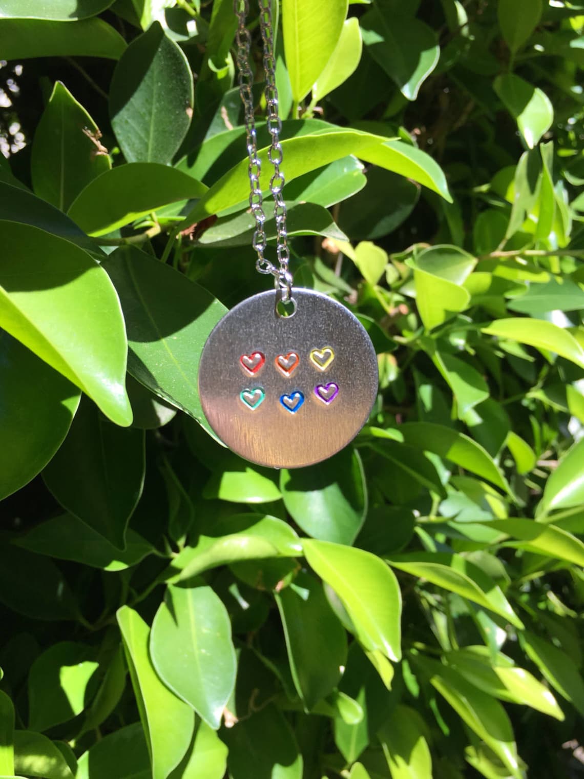 Pride Flag Heart Necklace Gay Pride Necklace LGBT Necklace - Etsy