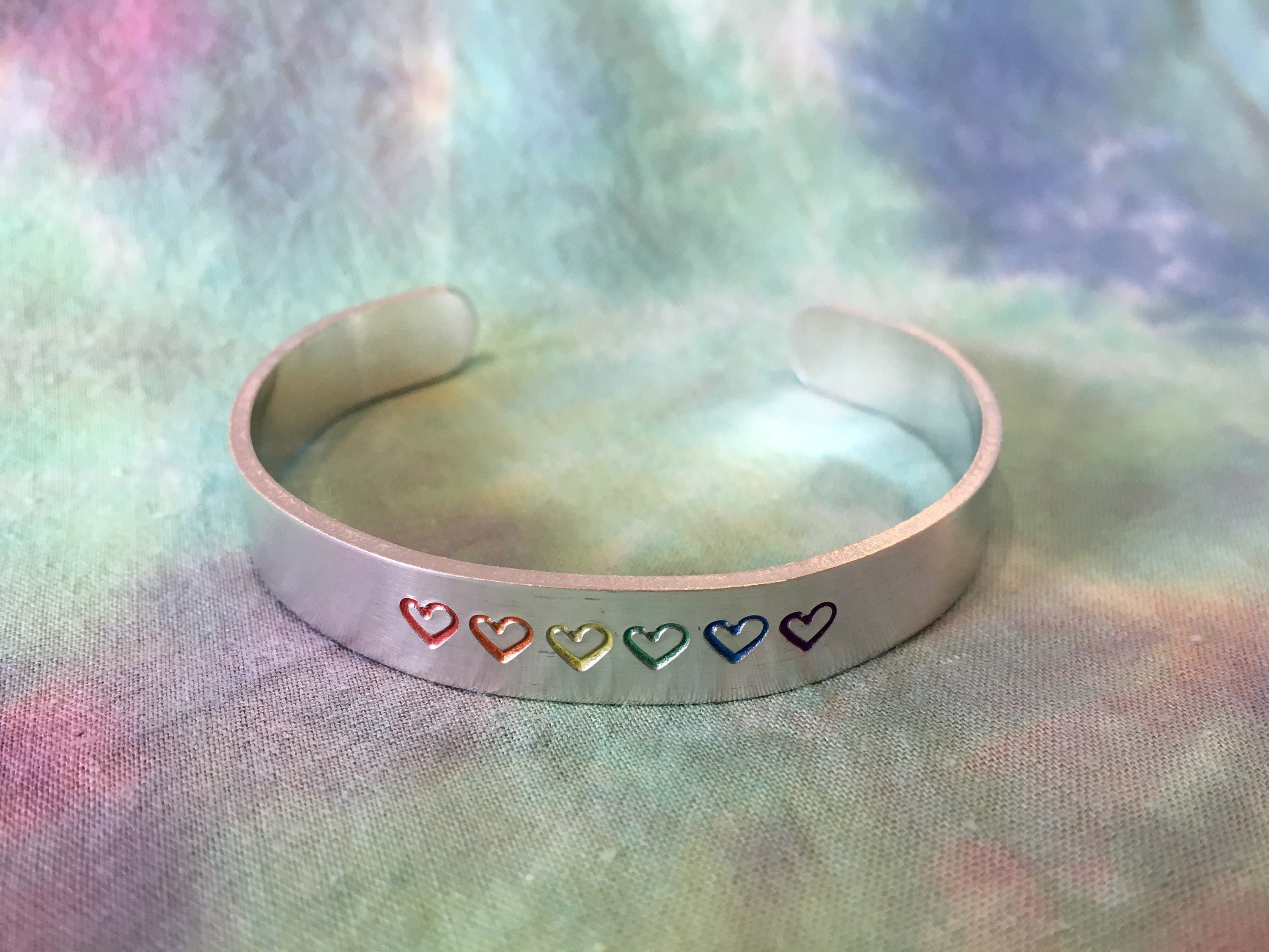 Pride Flag Heart Bracelet Gay Pride Flag Bracelet Gay - Etsy