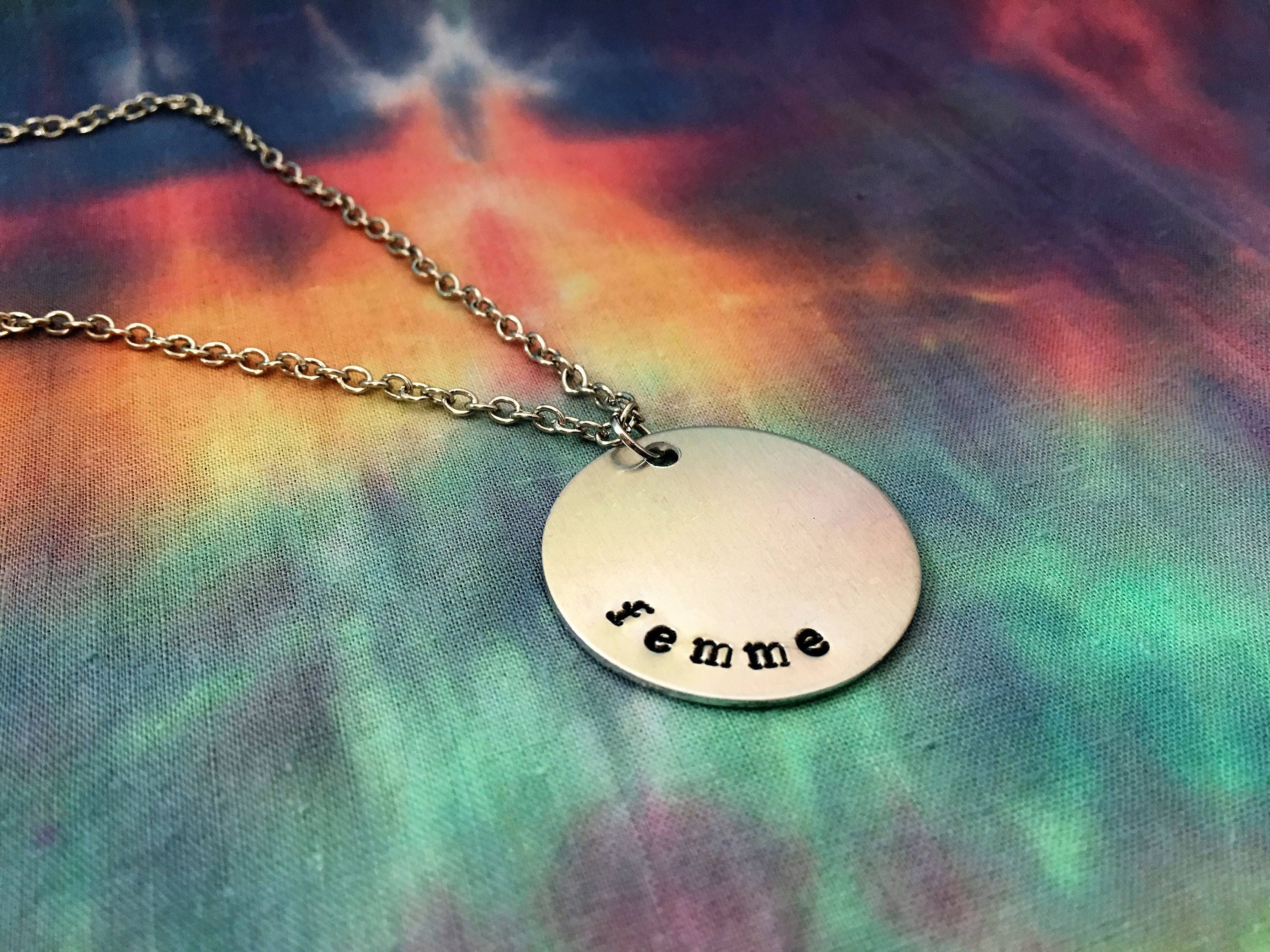 Femme Necklace Femme Jewelry Fem Necklace Queer Femme | Etsy