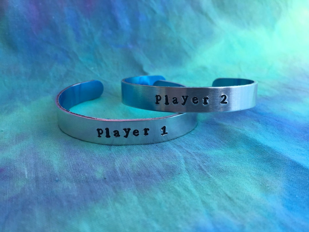 Customizable Gamer Couple Bracelets, Gaming Couple, Date Bracelets ...