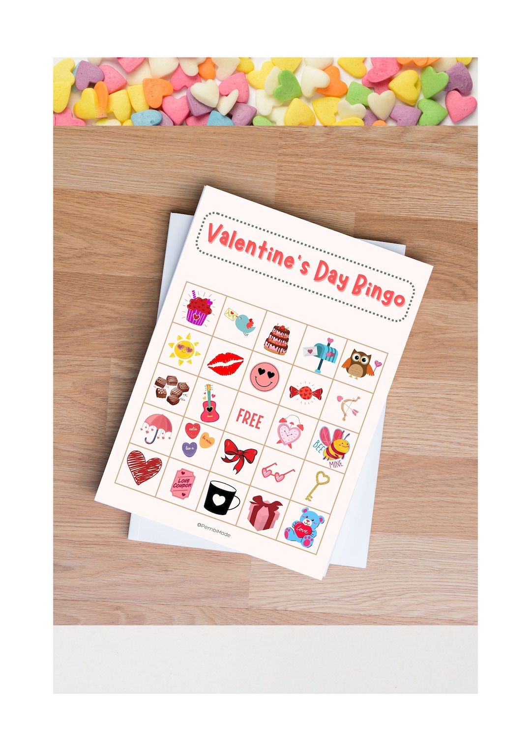 Valentine's Day Bingo Game for Kids Digital Instant Download ...