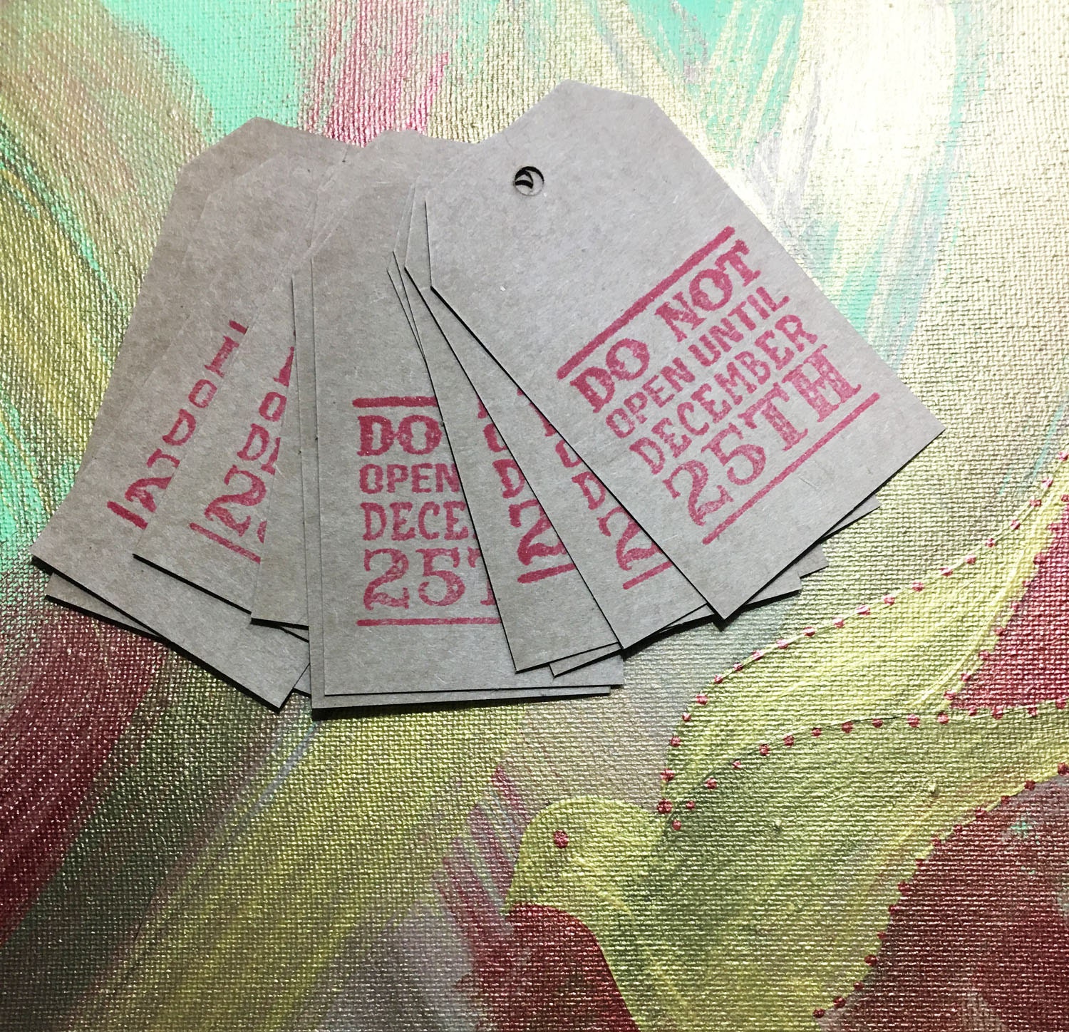 Do Not Open Until December 25th Holiday Gift Tags Set. Kraft Gift Tag ...