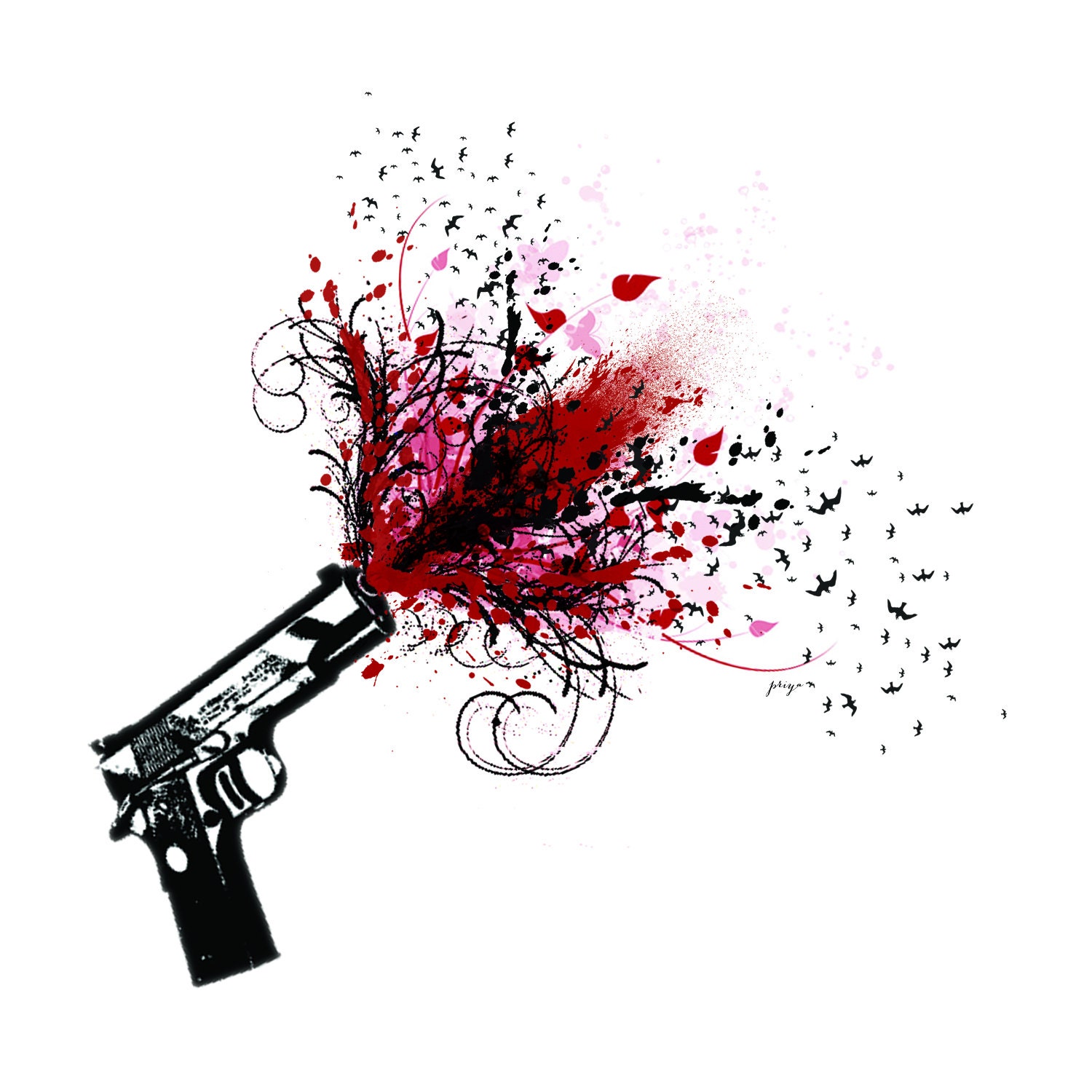 Gun Graphic Art