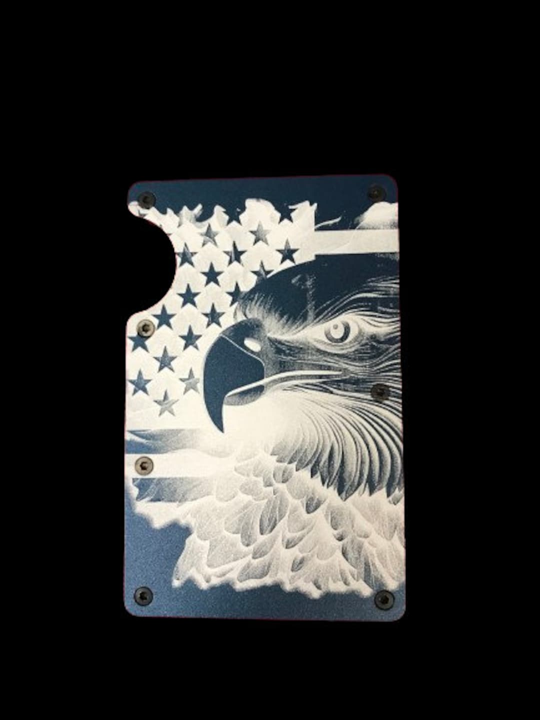 Eagle RFID Wallet Laser Engraved Metal Wallet Patriotic - Etsy