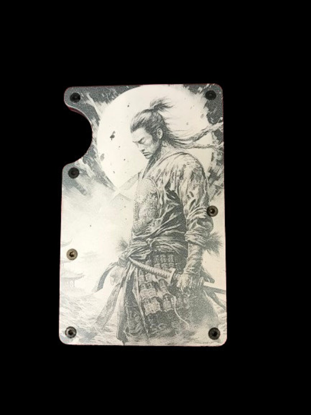 Samurai RFID Wallet Laser Engraved Metal Wallet - Etsy