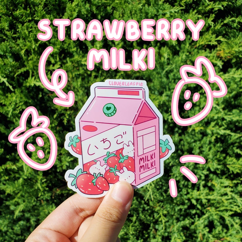 Milki Milk Die-cut Stickers | Vinyl Stickers | Bujo Stickers - Etsy