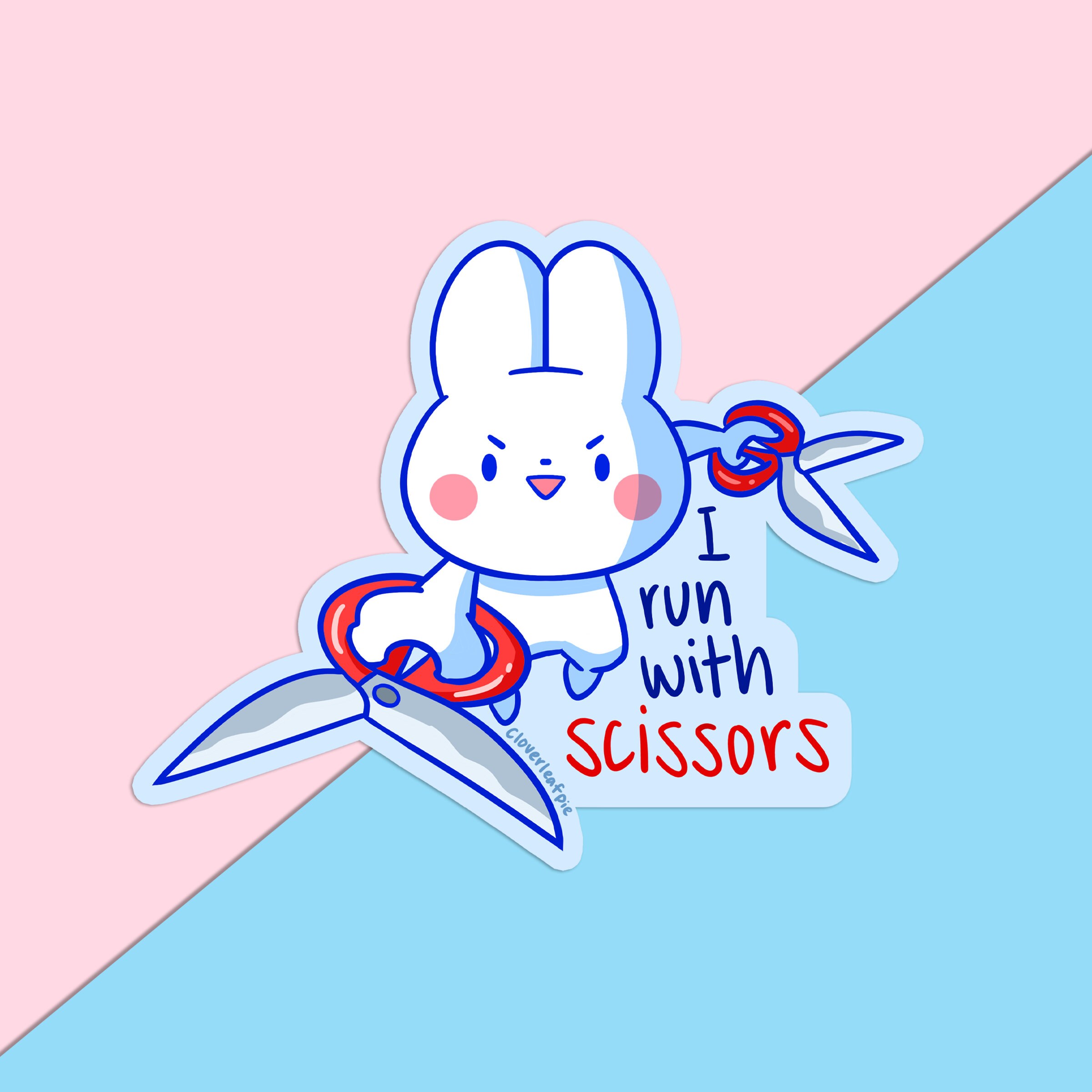 I Run With Scissors Vinyl Sticker - Etsy