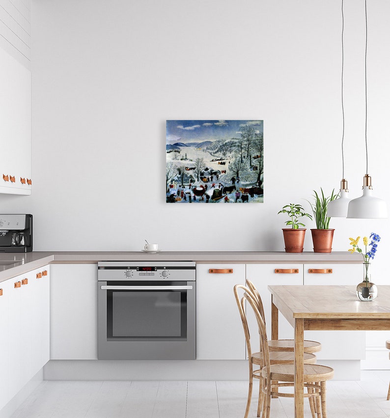 Sugaring off Grandma Moses Art Print Ready to Hang - Etsy Australia