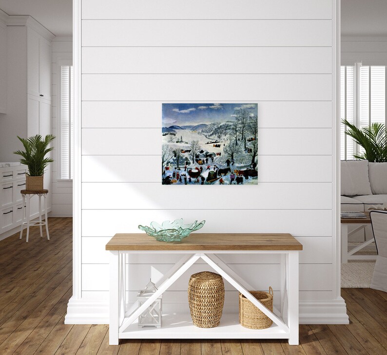 Sugaring off Grandma Moses Art Print Ready to Hang - Etsy Australia