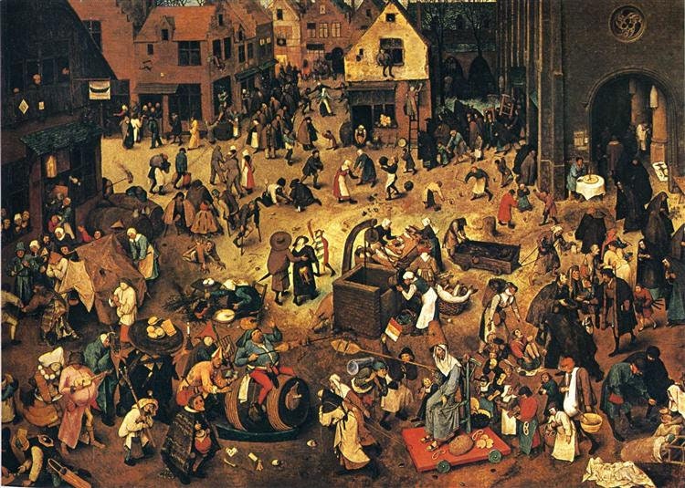 Historical Wall Art – the Fight Between Carnival and Lent by Pieter ...