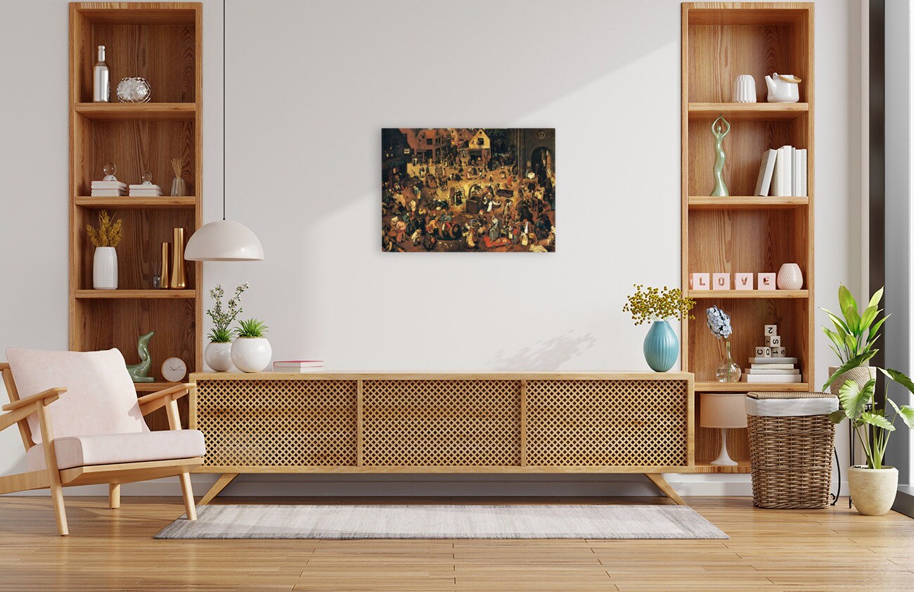 Historical Wall Art – the Fight Between Carnival and Lent by Pieter ...