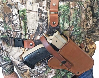 Glock Sportsman's Chest Rig® for Glock Black Leather | Etsy