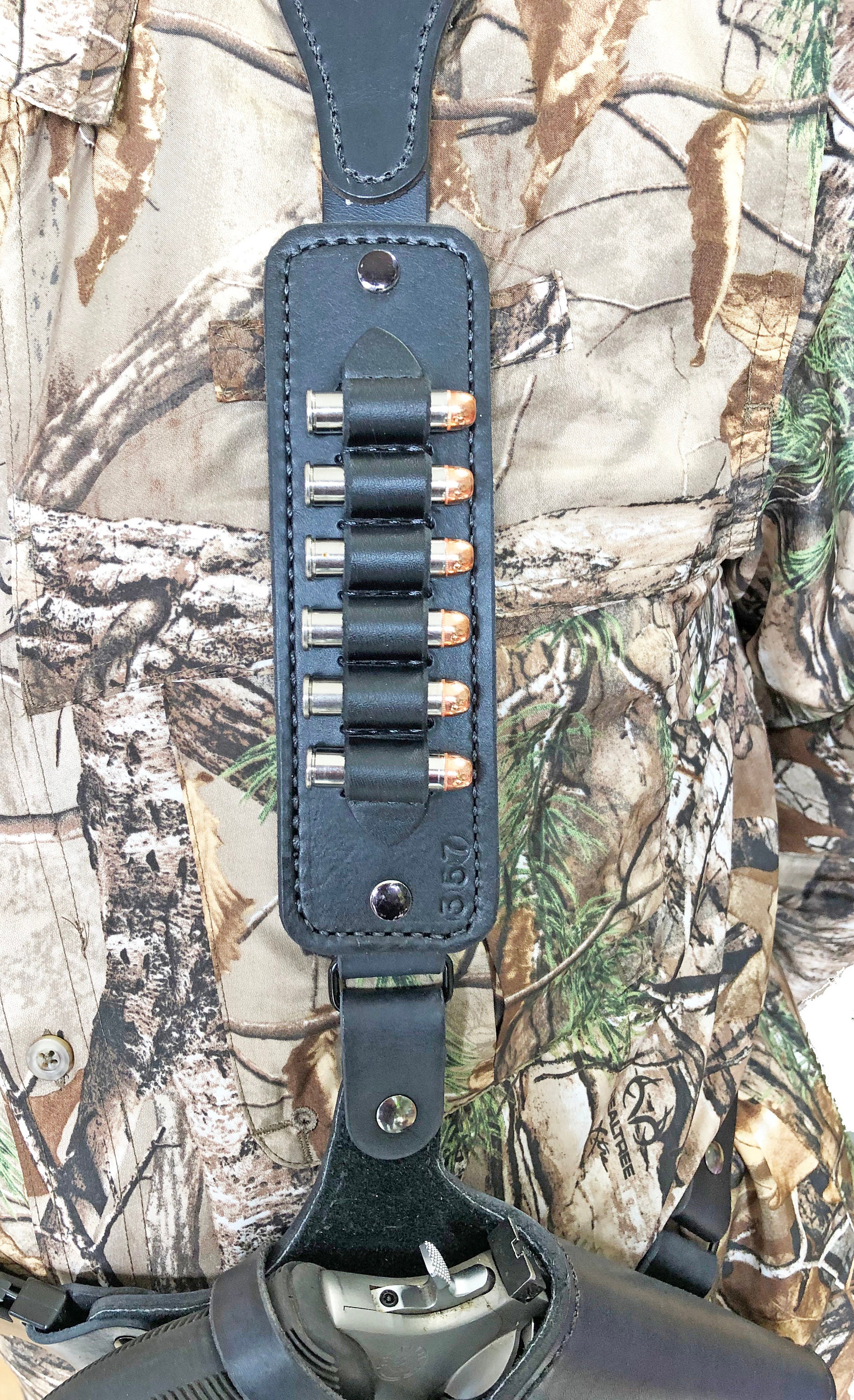 X-frame Revolvers Sportsman's Chest Rig® Black Leather | Etsy