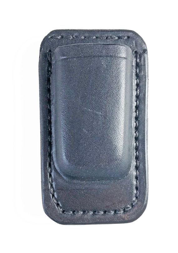 380 Single Stack Leather Magazine Pouch With Spring Steel Clip - Etsy