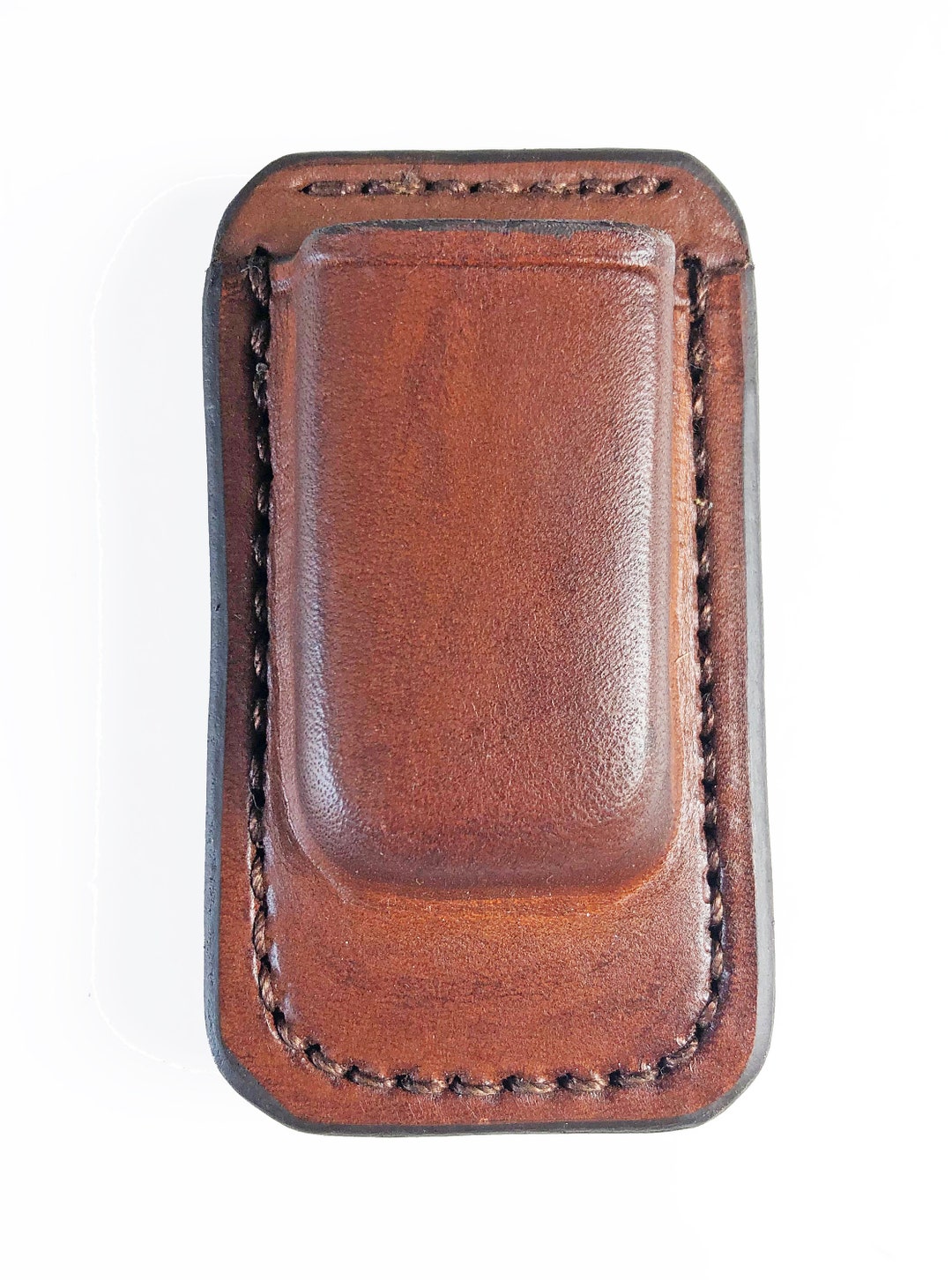 380 Single Stack Leather Magazine Pouch With Spring Steel Clip - Etsy
