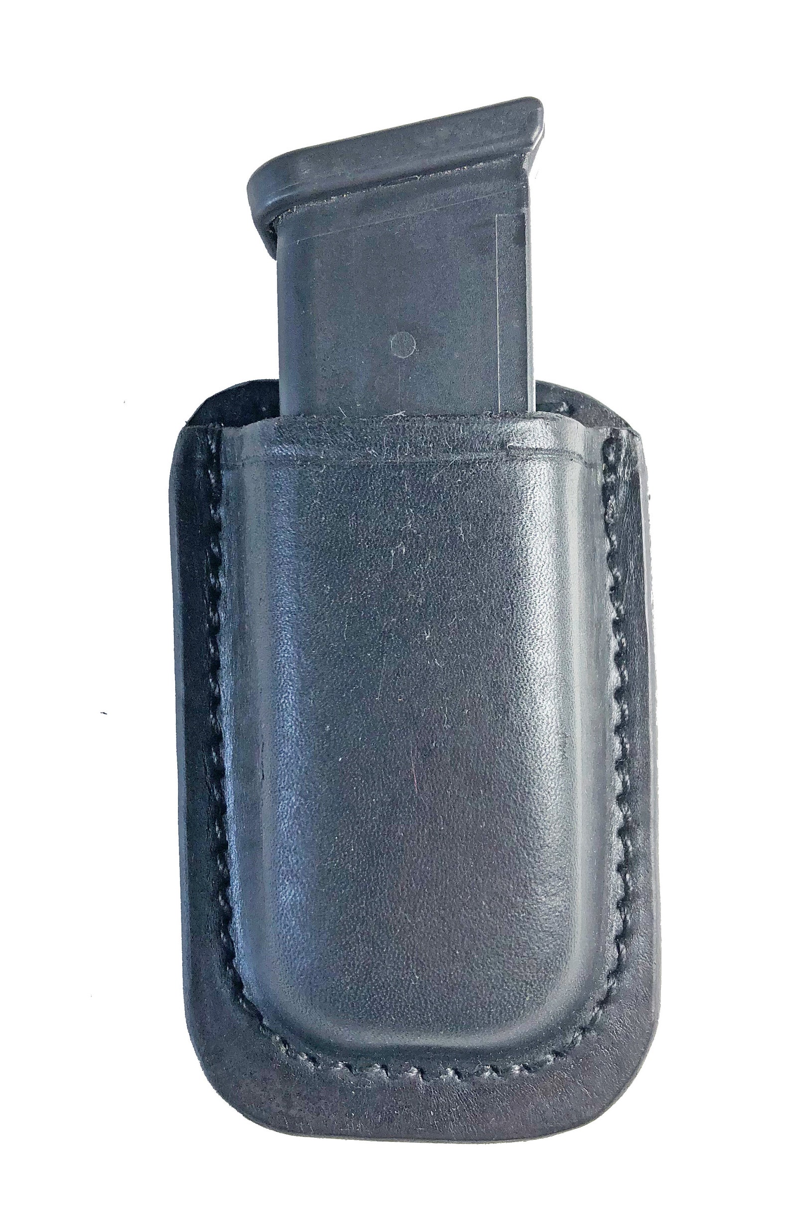 Glock 17 9x19mm Leather Magazine Pouch With Spring Steel Clip - Etsy