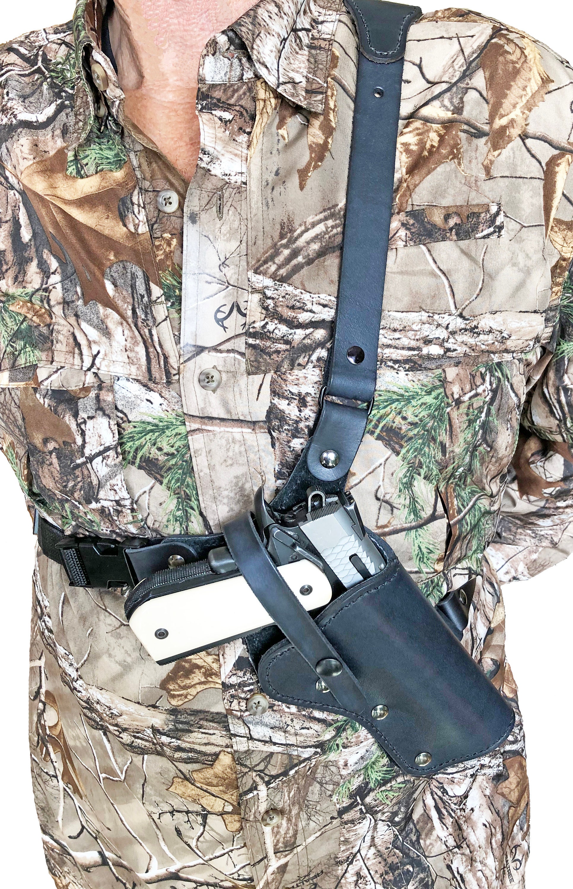 X-frame Revolvers Sportsman's Chest Rig® Black Leather | Etsy