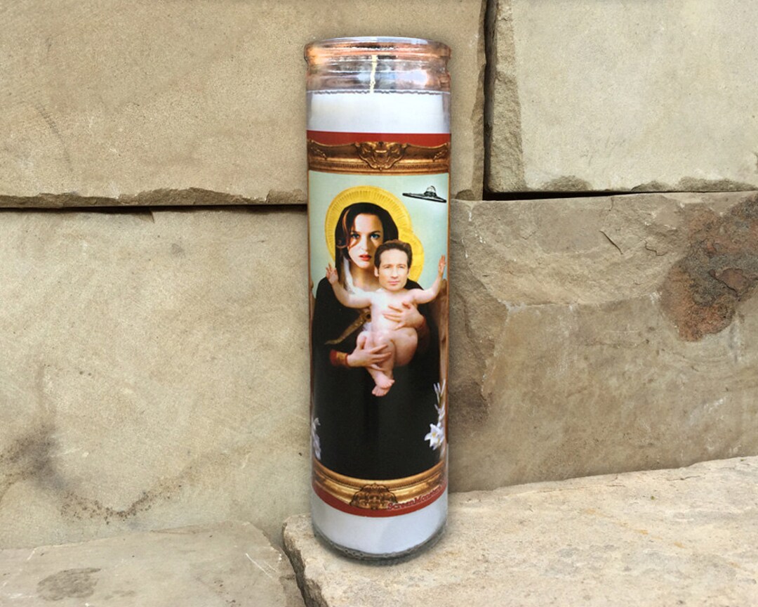 X-files Sci-fi Candle Celebrity Prayer Candle Humor - Etsy
