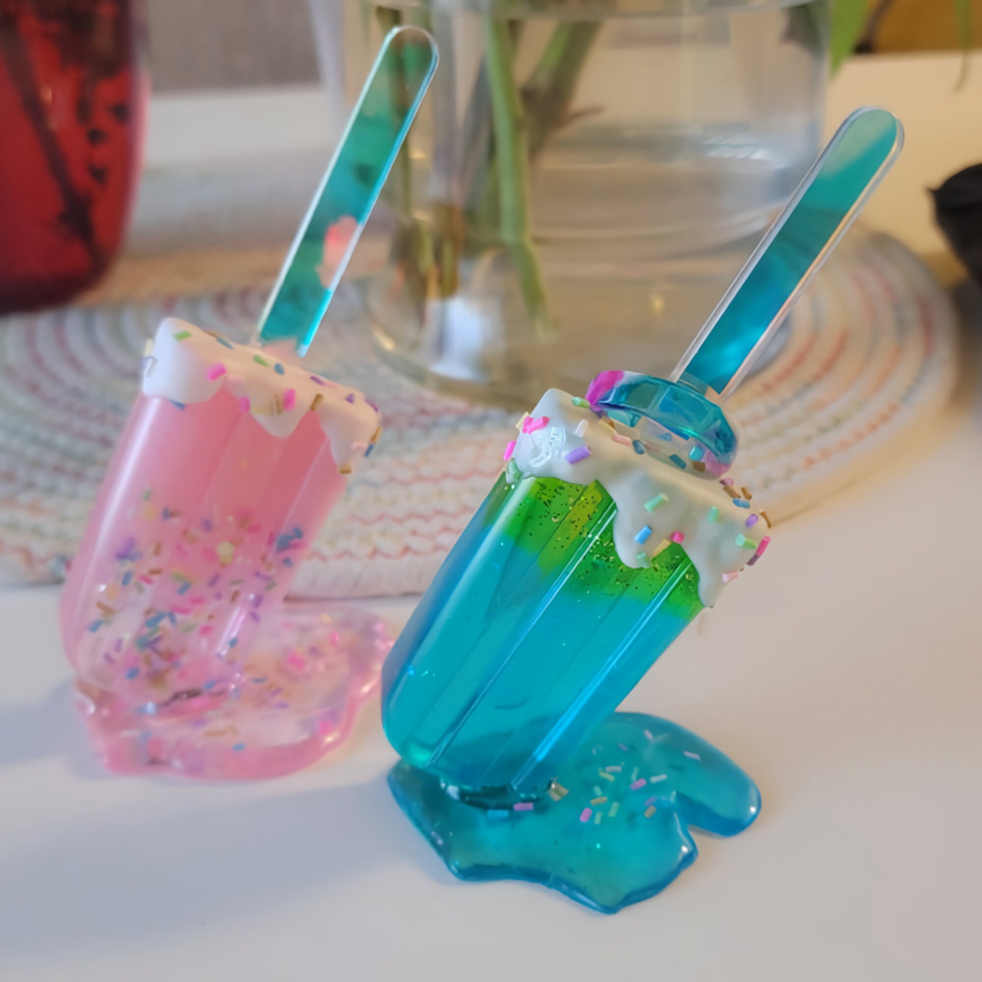 Resin Ring Holder, Melted Popsicle Ring Holder, Diamond Ring Holder ...