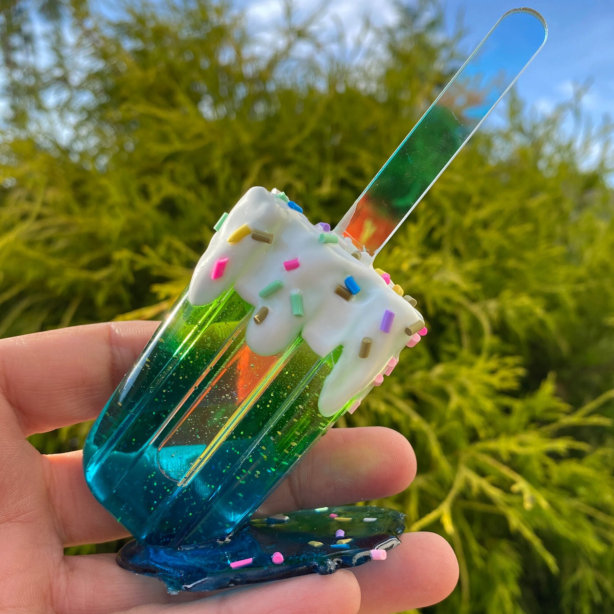 Resin Ring Holder, Melted Popsicle Ring Holder, Diamond Ring Holder ...