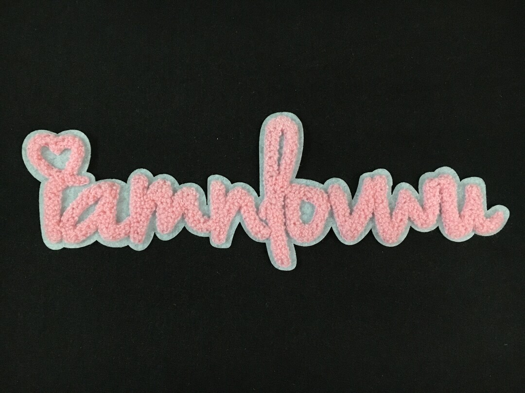 50 Custom Iron on Chenille Patches, Lowercase Letter Patches, Your Own ...