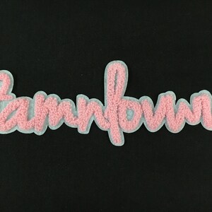 50 Custom Iron on Chenille Patches, Lowercase Letter Patches, Your Own ...