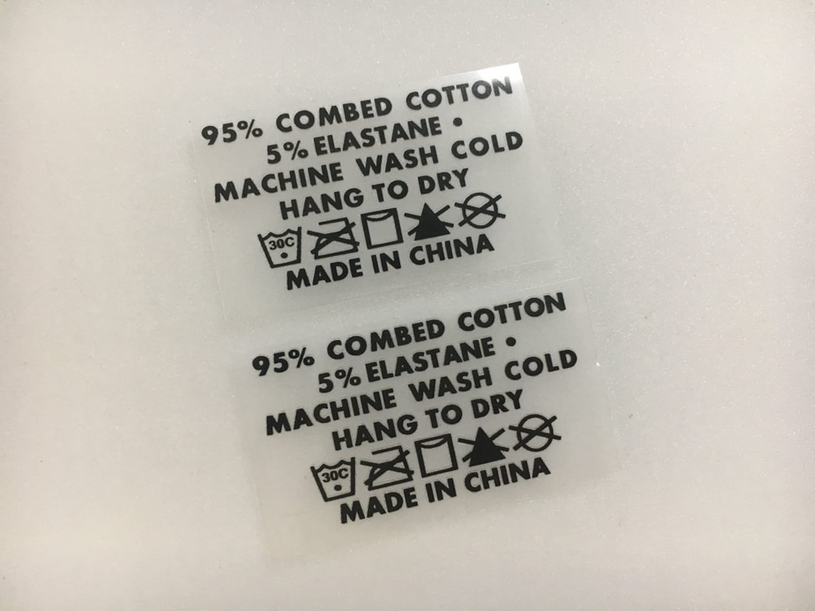500 Heat Transfer Labels for Clothing Tagless Clothing - Etsy